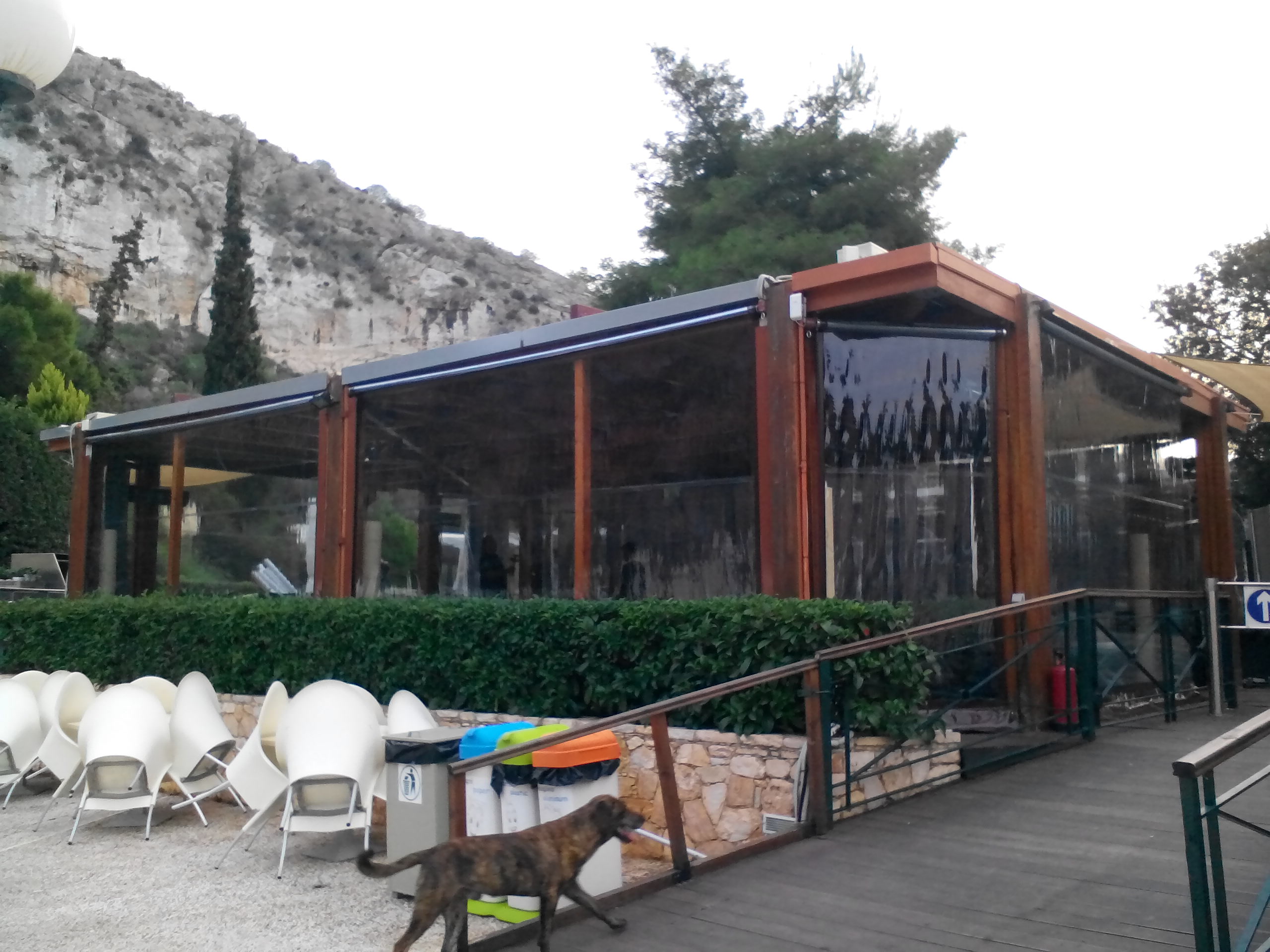 Τέντες Ζελατίνες σε Καφετέρια - Τέντες Παπαντωνόπουλος